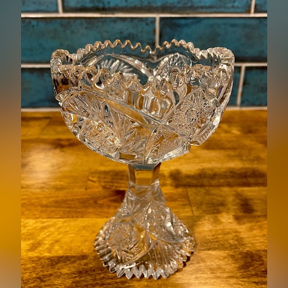 Imperial Glass | Dining | Vintage Imperial Nucut Cut Crystal Small ...
